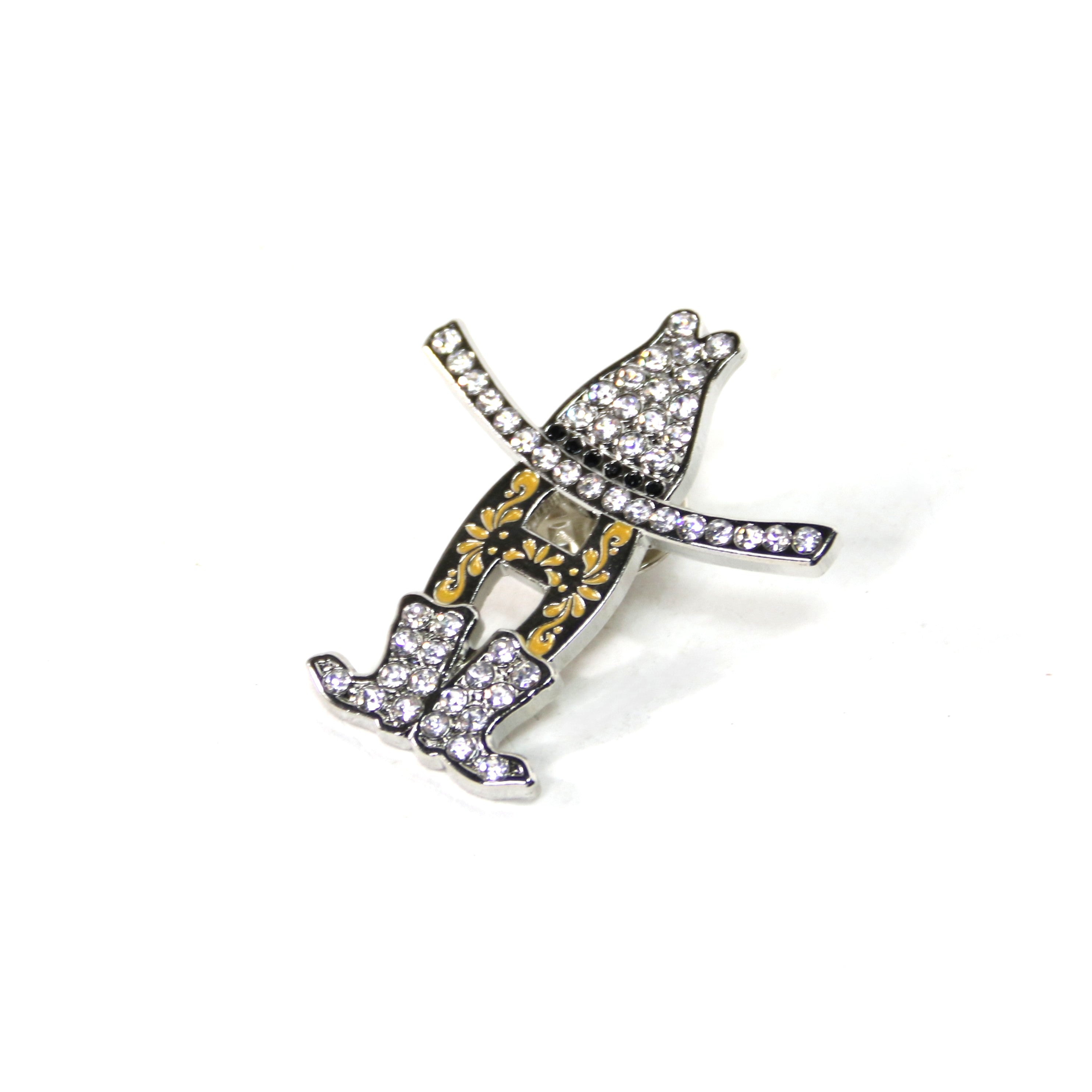 Rhinestone Tooled Pin – Houston Livestock Show and Rodeo™
